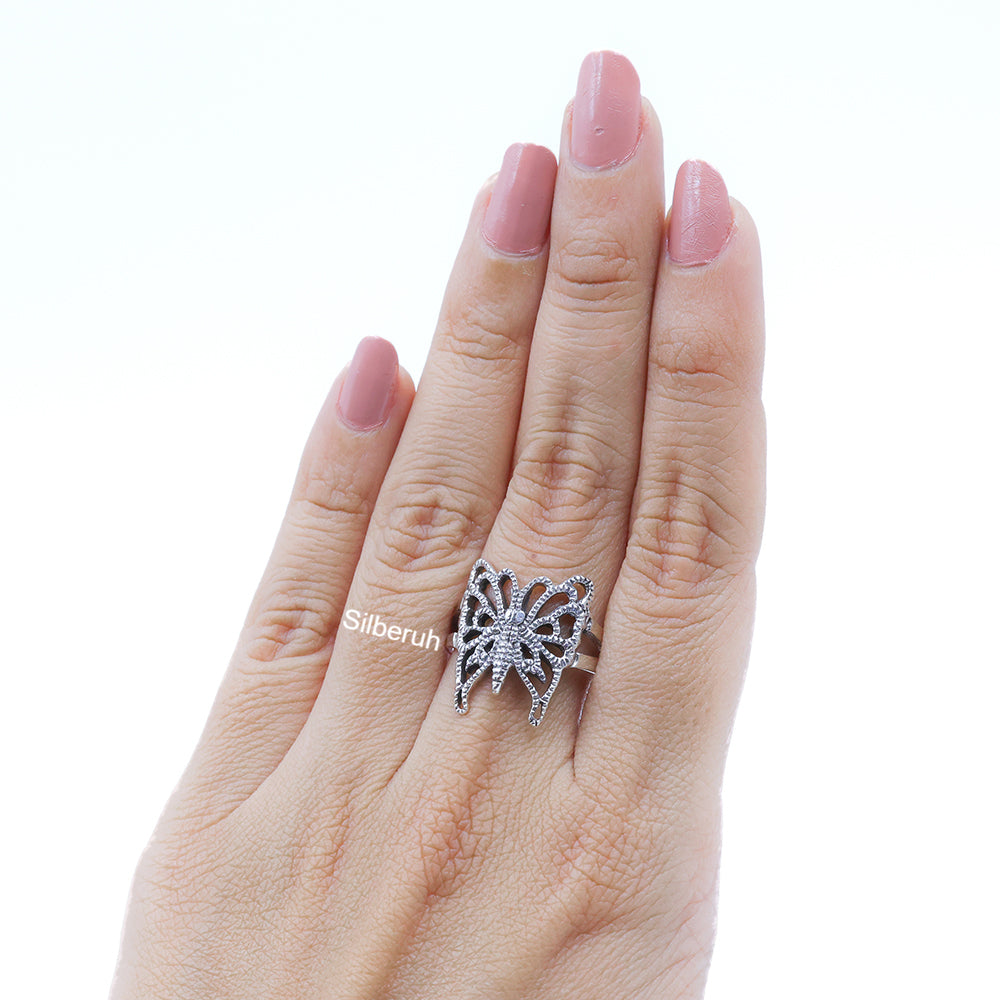 Butterfly Silver Ring – SILBERUH