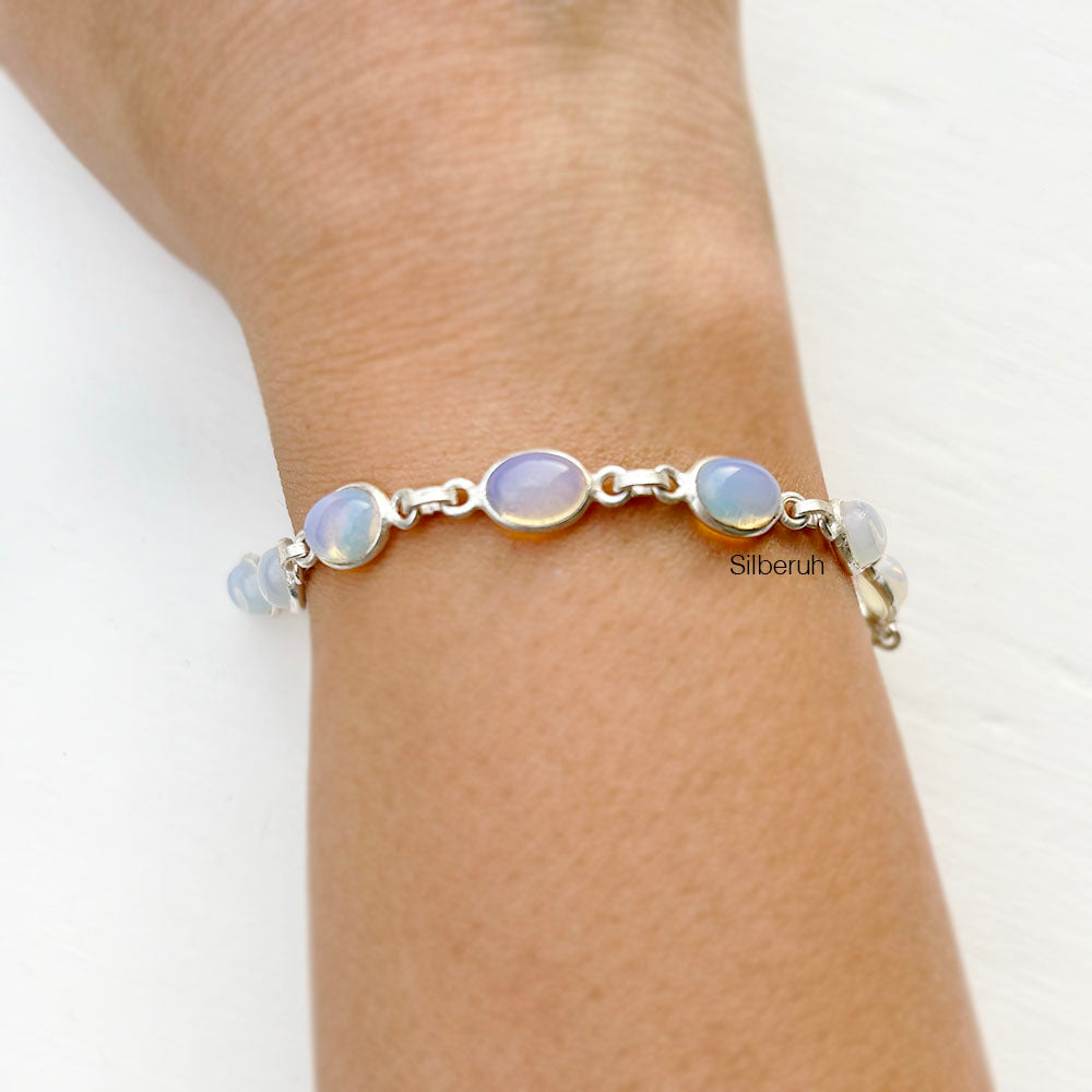 Opalite Silver Bracelet – SILBERUH