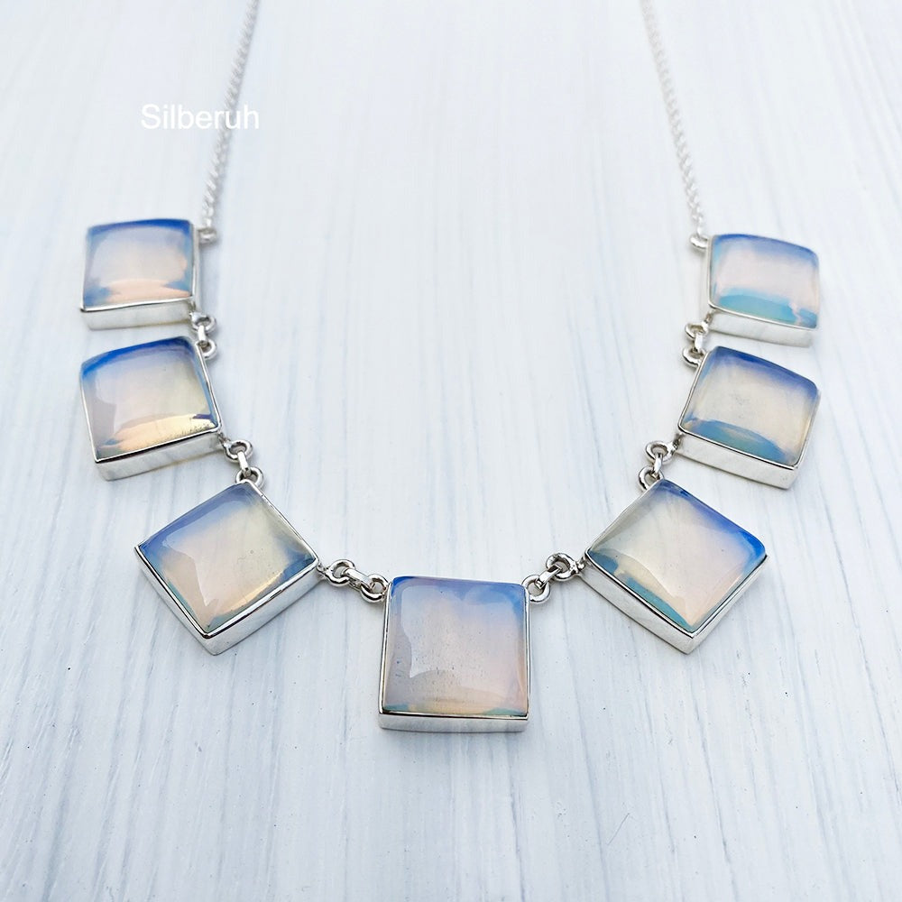 Opalite Silver Necklace – SILBERUH