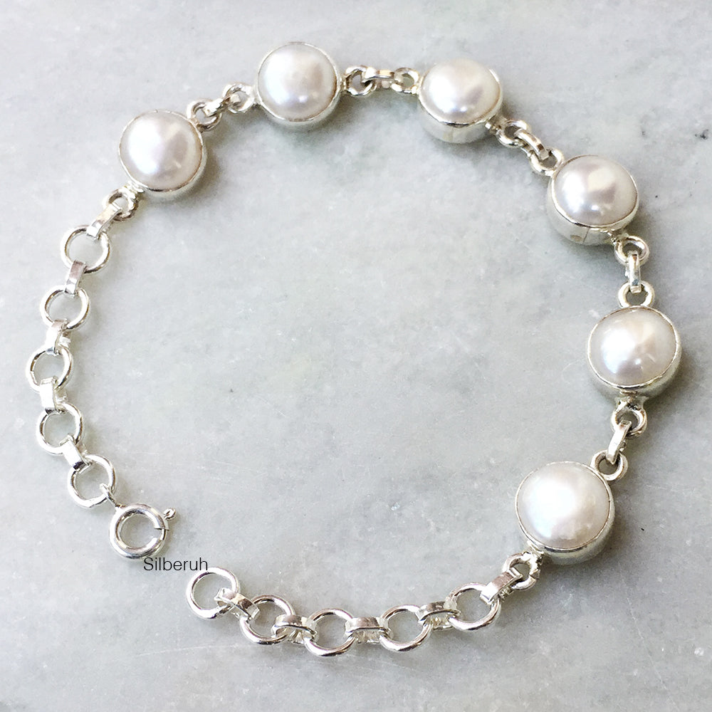 Pearl Silver Bracelet Silberuh