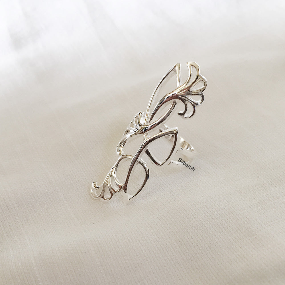 Silver Flower Ring – SILBERUH