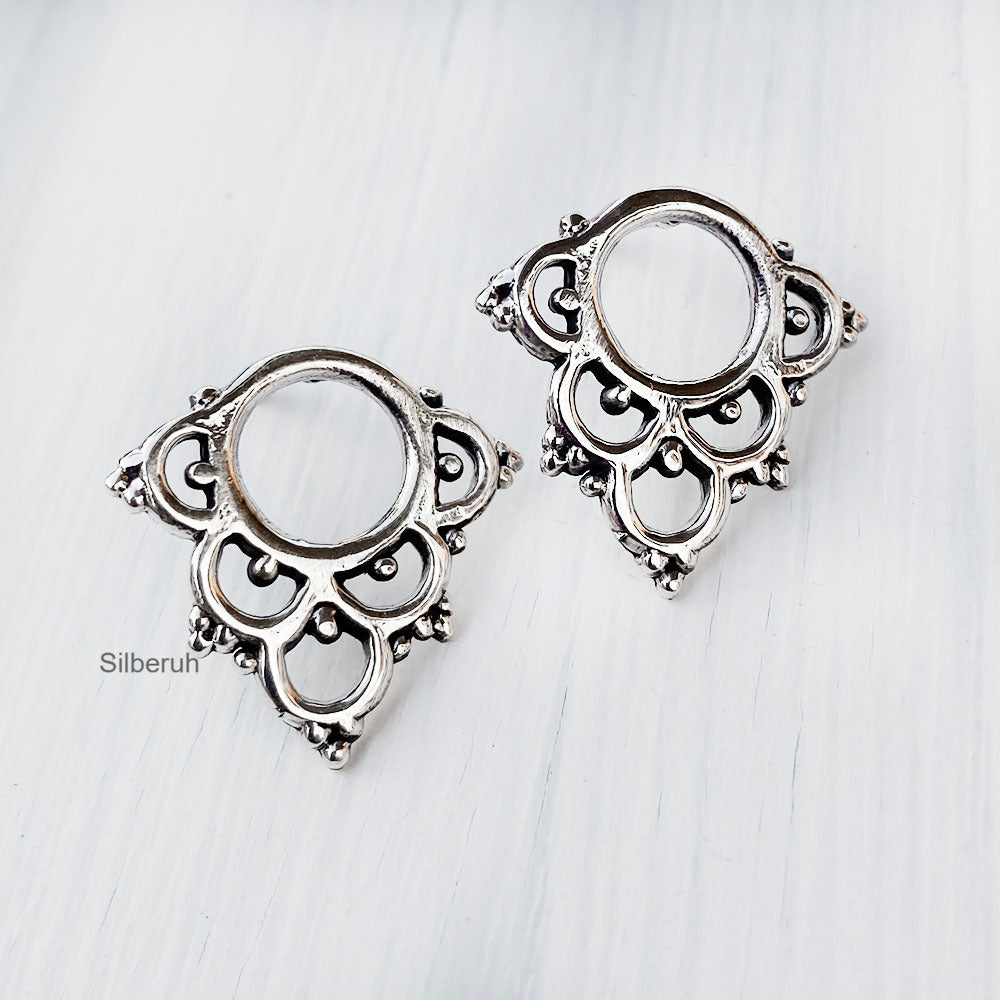 Silver Tribal Stud Earring – SILBERUH