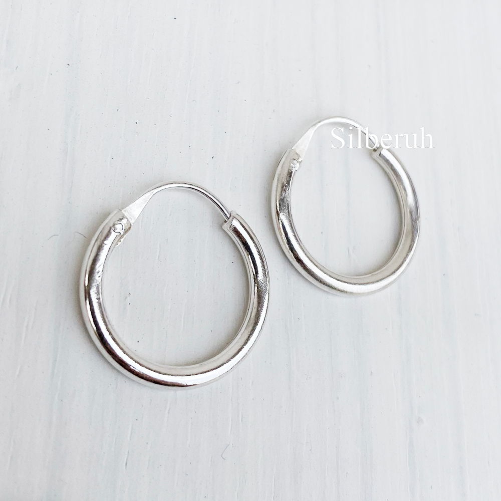 Everyday Silver Hoop Earring – SILBERUH