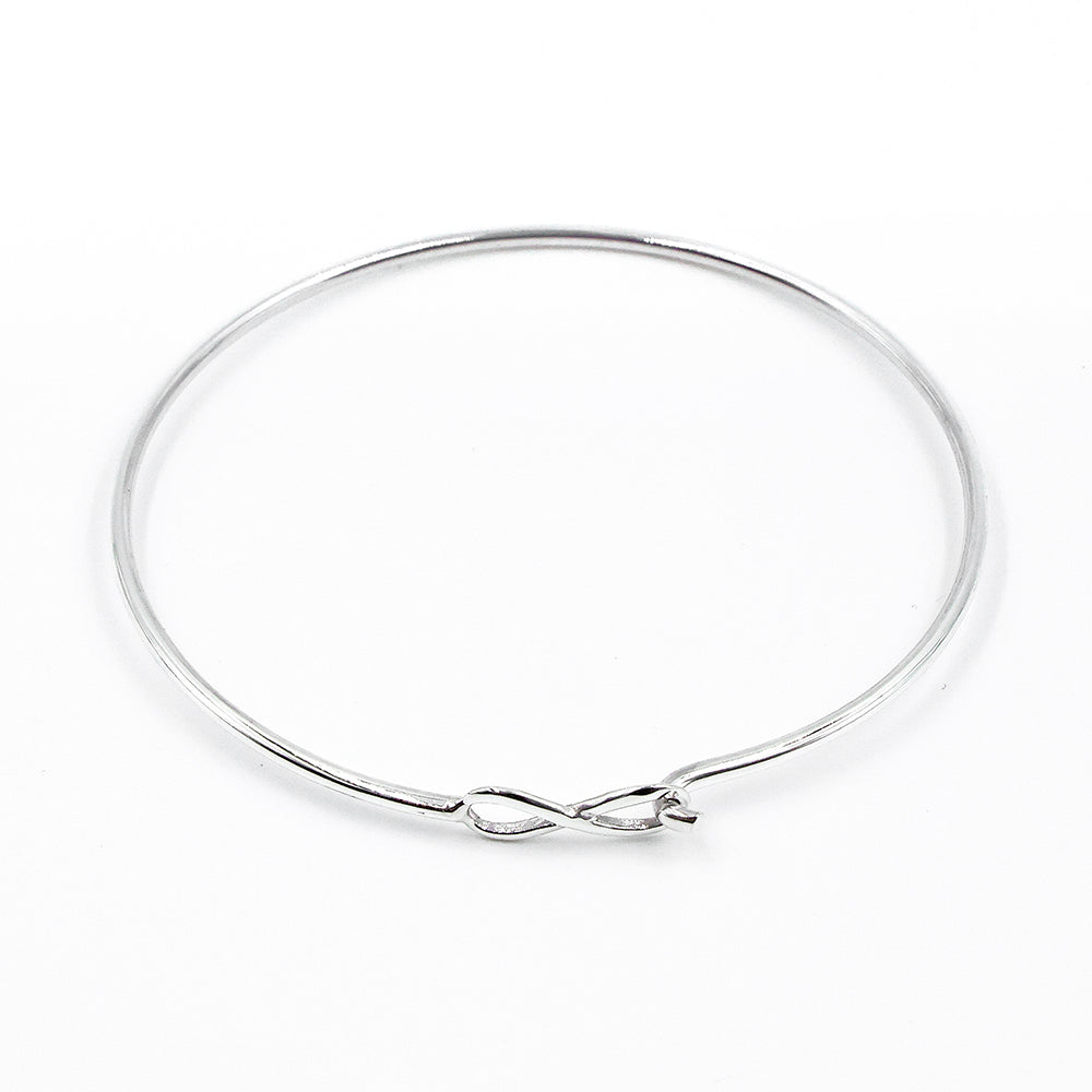 Infinity Silver Bangle – SILBERUH