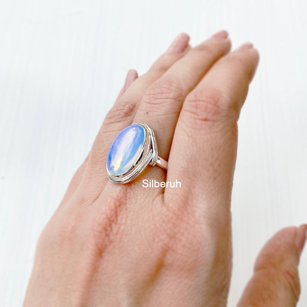 Opalite Silver Ring – SILBERUH