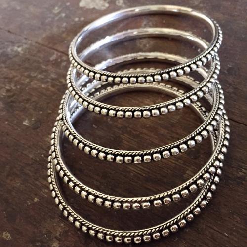 Gypsy Silver Bangles – SILBERUH