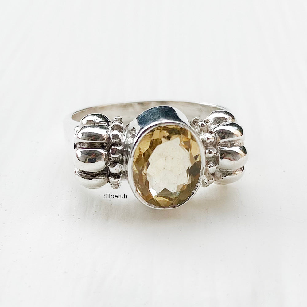 Citrine Emperor Silver Ring – SILBERUH