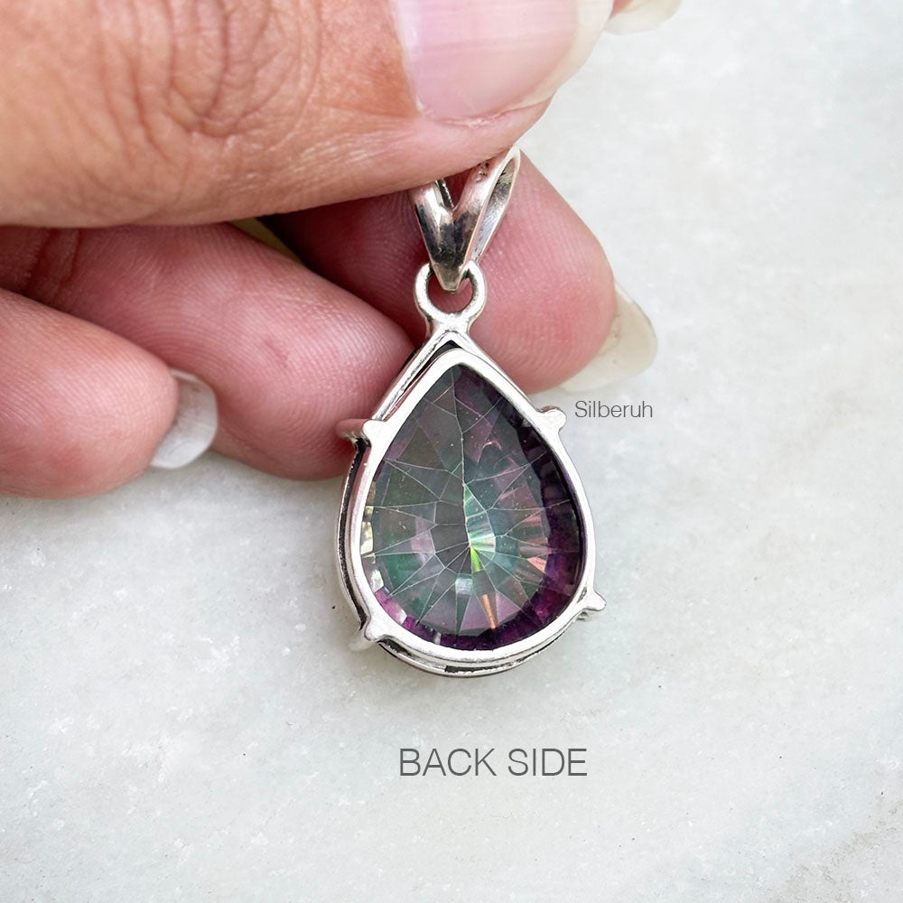 Mystic Topaz Silver Pendant – SILBERUH