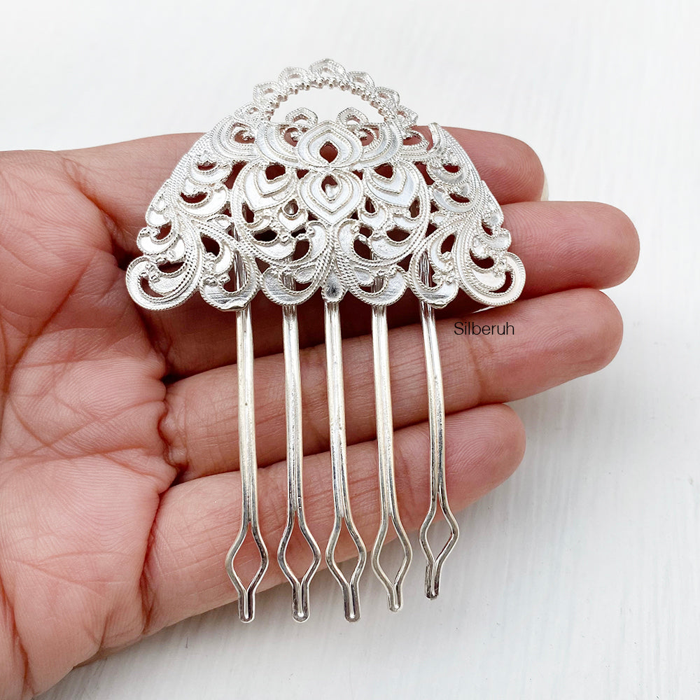 Ornamental Silver Hair Pin – SILBERUH