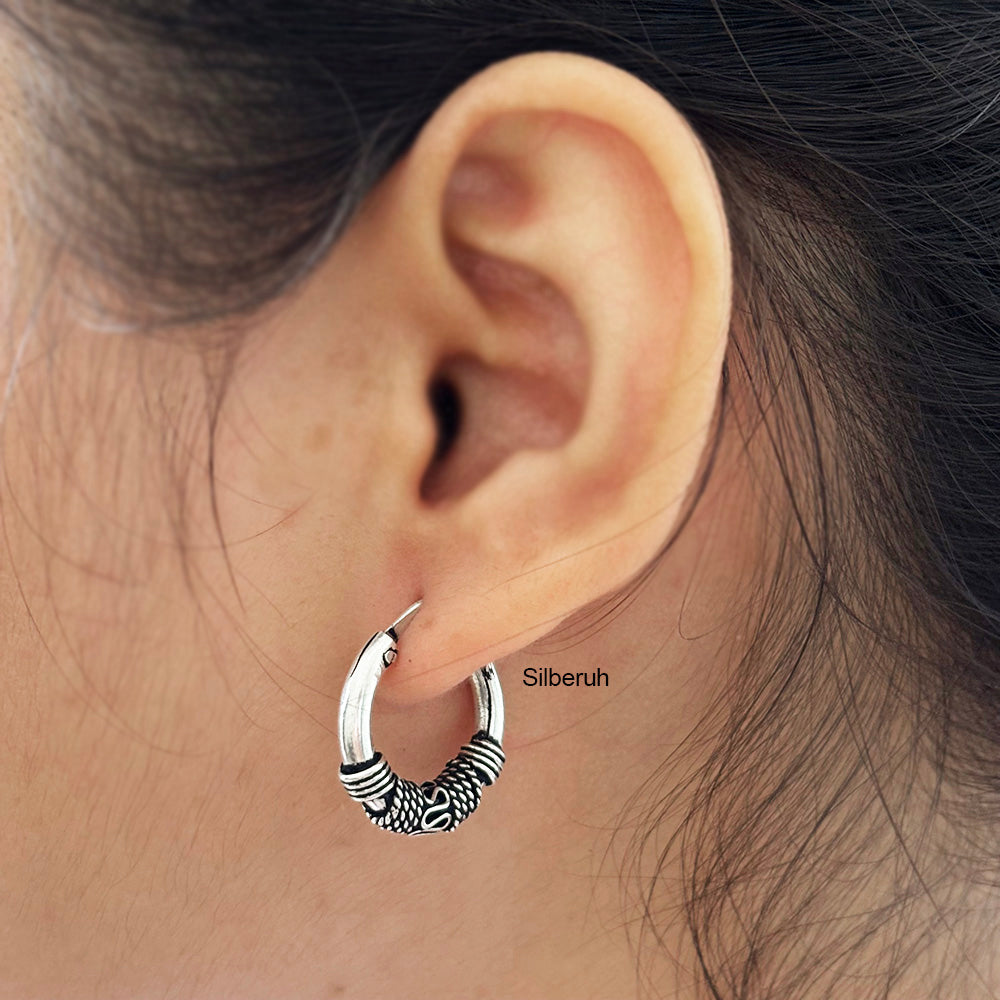 Tribal Silver Bali Earring – SILBERUH