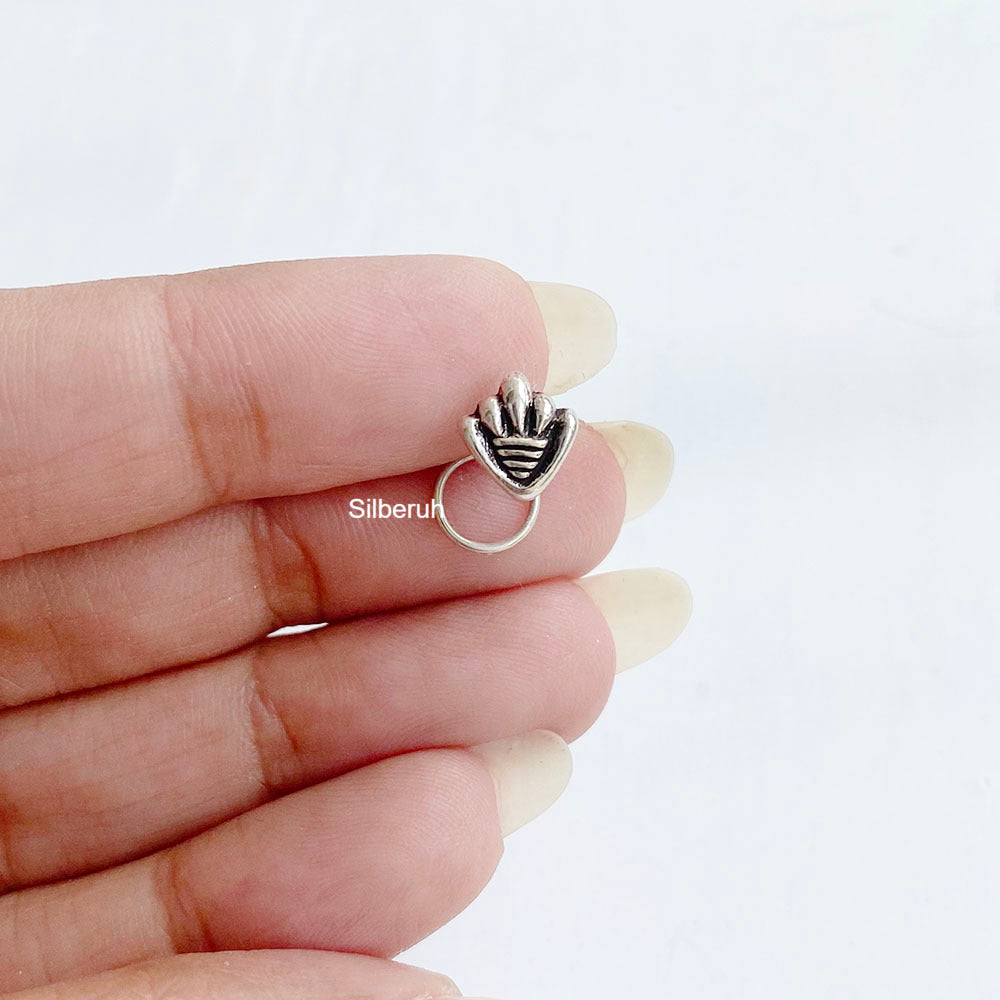 Tribal Silver Nose Pin Silberuh